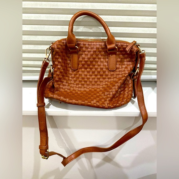Bags | Brown Woven Bag | Poshmark